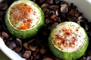 Roasted Globe Zucchini with Mushrooms, Panchetta and Baked Eggs – A Cup ...